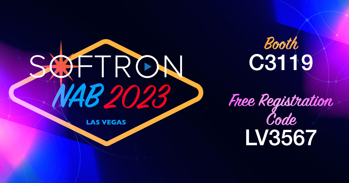 Softron @ NAB 2023 - Book a meeting with us